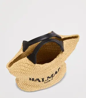 Balmain Mini Crochet Tote Bag