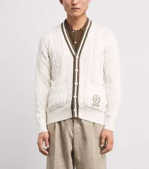 Ralph Lauren Purple Label Wimbledon Cable-knit Cardigan - Ivory