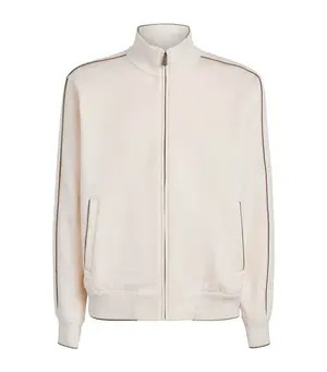 Ralph Lauren Purple Label Wimbledon Cotton-cashmere Sweatshirt - Ivory