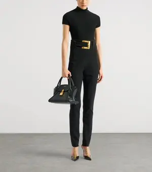 Balmain Rib-knit Merino Wool Bodysuit