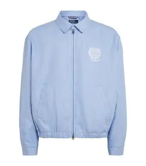 Polo Ralph Lauren X Wimbledon Linen Bayport Bomber Jacket - Blue