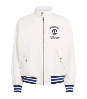 Rlx Ralph Lauren X Wimbledon Twill Windbreaker Jacket - White