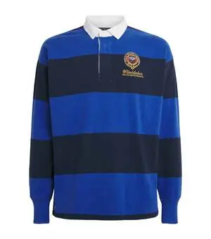 Rlx Ralph Lauren X Wimbledon Stripe Rugby Shirt - Blue