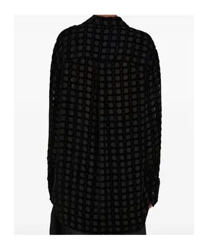 FERRAGAMO Devoré-effect Long-sleeved Shirt