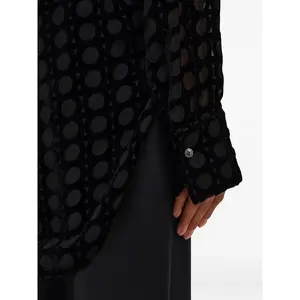 FERRAGAMO Devoré-effect Long-sleeved Shirt