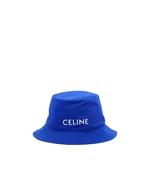 Celine Logo Fisherman's Hat - Blue