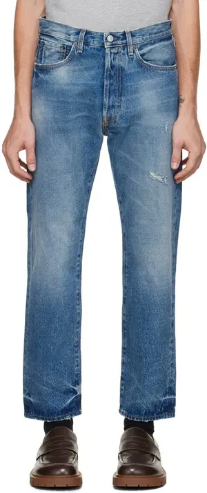 Acne Studios Distressed Relaxed Fit Jeans