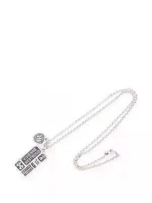 VIVIENNE WESTWOOD Lancelot Plaque Necklace - Silver
