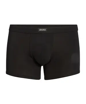 Zegna Logo Waist-side Panties - Black