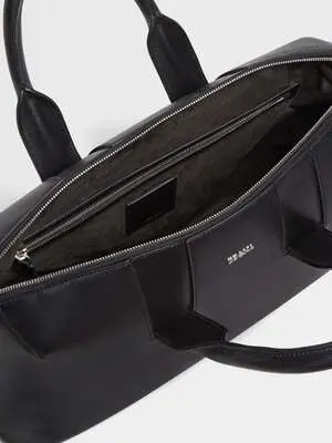 Zegna Logo Detailed Top Handle Briefcase