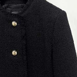 Max Mara Agami Cropped Jacket - Black