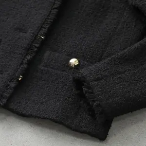 Max Mara Agami Cropped Jacket - Black