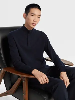 Zegna Zipper Turtleneck Sweater - No