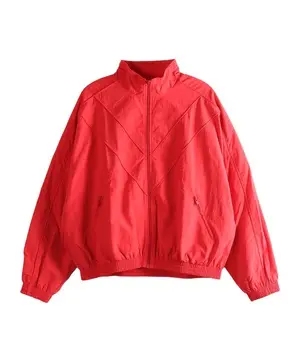 WILLY CHAVARRIA Chevron Zip-up Jacket - Red
