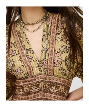 Ba&sh V-neck Printed Dress