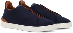 Zegna Triple Stitch Wool Sneakers