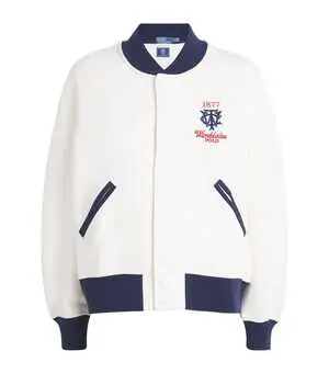 Polo Ralph Lauren Wimbledon Logo Bomber Jacket - White