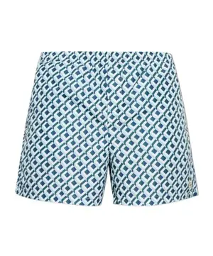 Casablanca Elastic Waist Swim Trunks - Blue