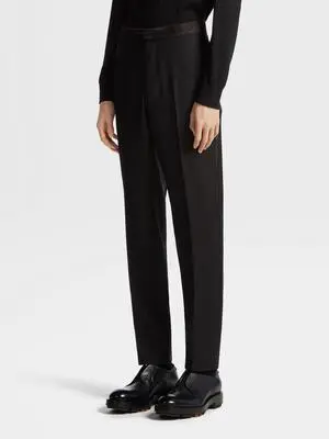 Zegna Side Pocket Wool Dress Trousers