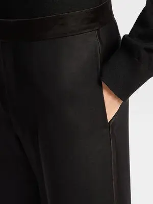 Zegna Side Pocket Wool Dress Trousers