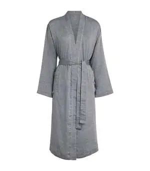 UCHINO Cotton Marshmallow Gauze Robe - Grey