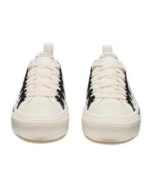 Amiri Stars Court Low Top Sneakers - Black
