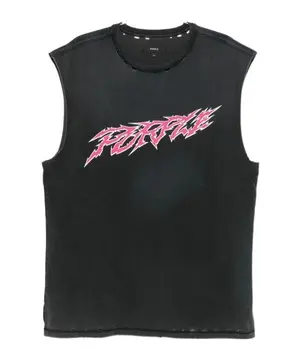 PURPLE BRAND Crew Neck Vest - Black