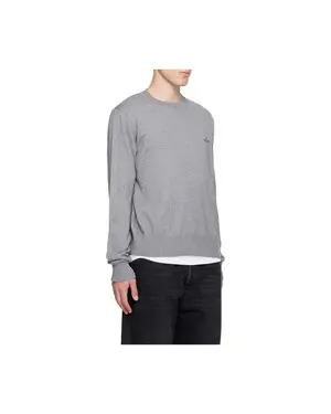 VIVIENNE WESTWOOD Orb Embroidered Crewneck Jumper - Grey