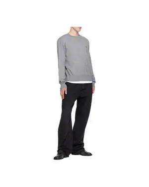 VIVIENNE WESTWOOD Orb Embroidered Crewneck Jumper - Grey