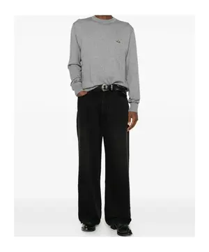 VIVIENNE WESTWOOD Orb Embroidered Crewneck Jumper - Grey