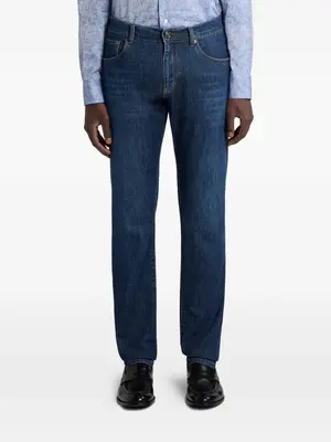 Etro Slim-fit Cotton-blend Denim Jeans