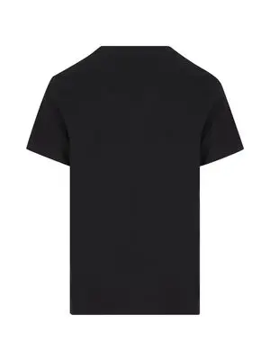 Loewe Logo Detailed Short Sleeved T-shirt - Black