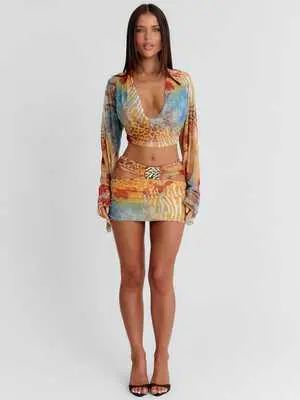 OUTCAST Makenna Mini Skirt In Leila