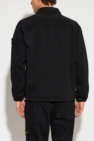 Stone Island Jacket With Logo Patch