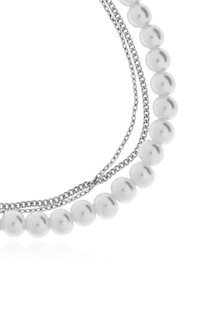ALLSAINTS Bracelet With Glass Pearls
