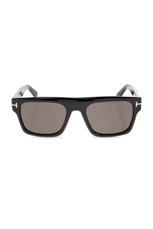 TOM FORD Rectangular Full Rim Sunglasses - Black