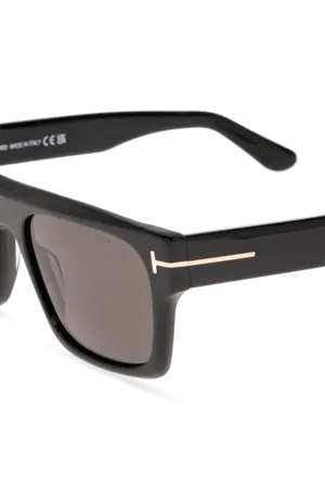 TOM FORD Rectangular Full Rim Sunglasses - Black