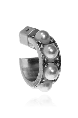 ALLSAINTS Glass Pearl Hoop Earrings