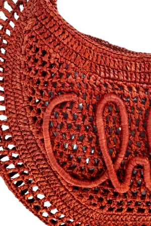 Chloé Summer Banana" Raffia Hobo Bag