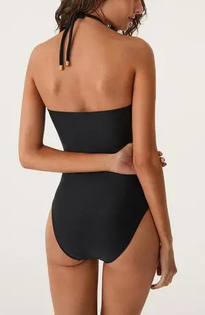 VIX PAULA HERMANNY Cutout Bandeau One-piece Swimsuit