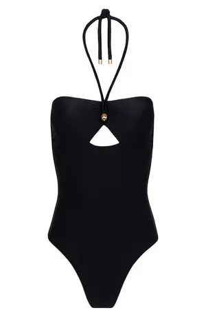 VIX PAULA HERMANNY Cutout Bandeau One-piece Swimsuit