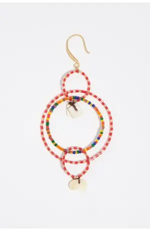 Bimba Y Lola Mother-of-pearl Seashell Drop Earrings