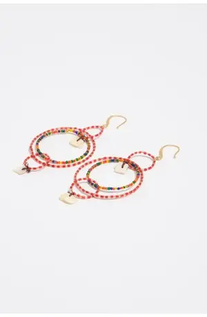 Bimba Y Lola Mother-of-pearl Seashell Drop Earrings