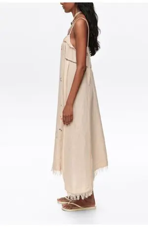Bimba Y Lola A-line Mini Dress With Embroidery And Lace Trims