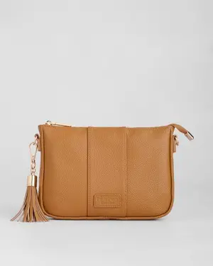POM POM LONDON Pom Pom London City Slim Crossbody Bag Maple