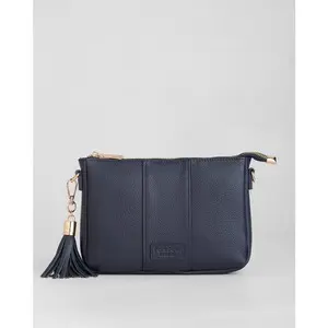 POM POM LONDON Pom Pom London City Slim Crossbody Bag Navy