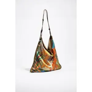Bimba Y Lola Soft Woven Shoulder Bag - Wild