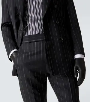 TOM FORD Striped Wool Straight Pants