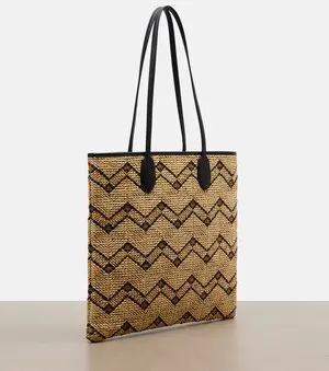 Valentino Garavani Vlogo N/s Medium Raffia Tote Bag