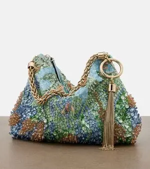 JIMMY CHOO Callie Small Brocade Top-handle Bag